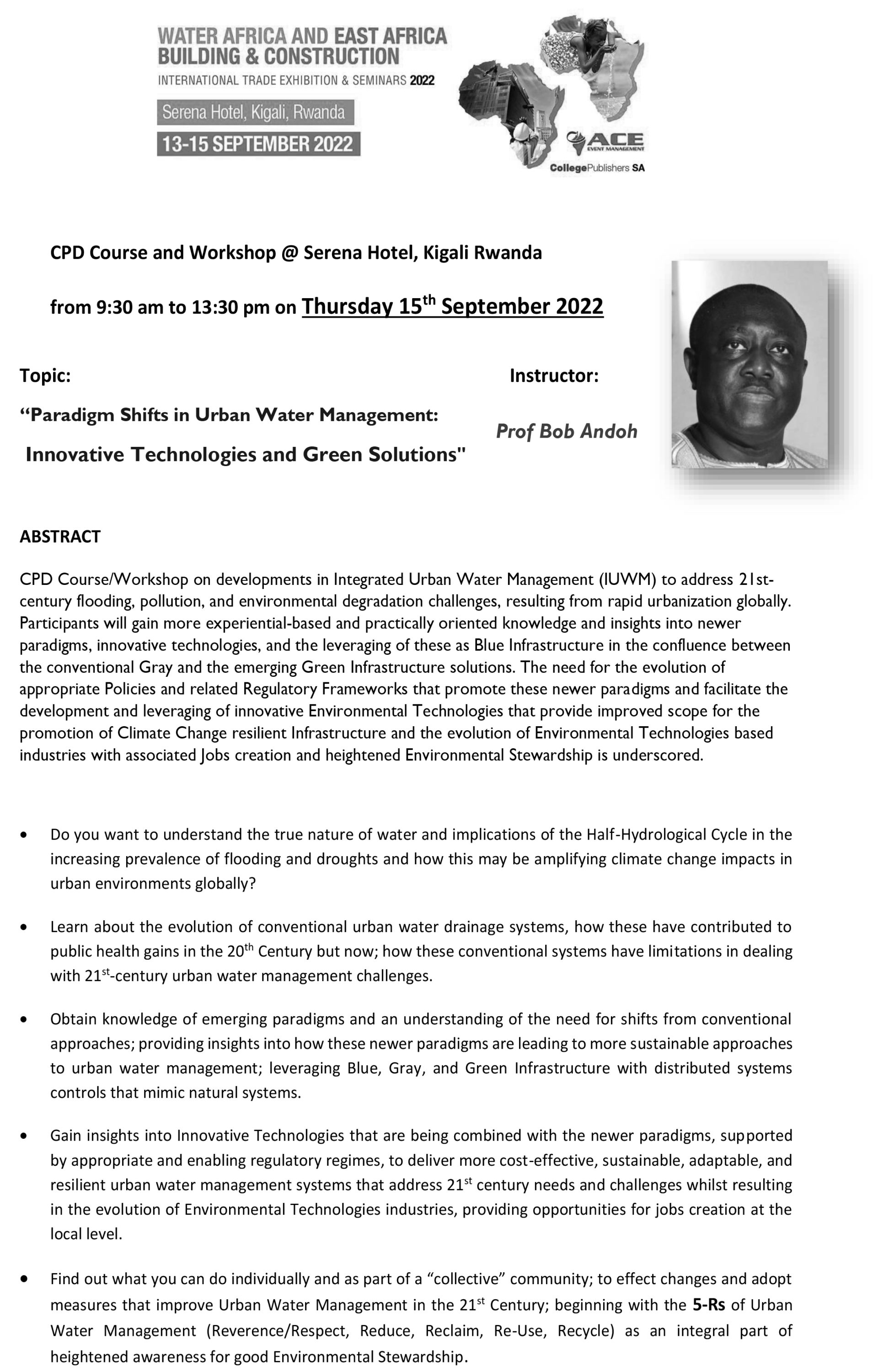 INVITATION: Water Africa and East Africa Building & Construction ...